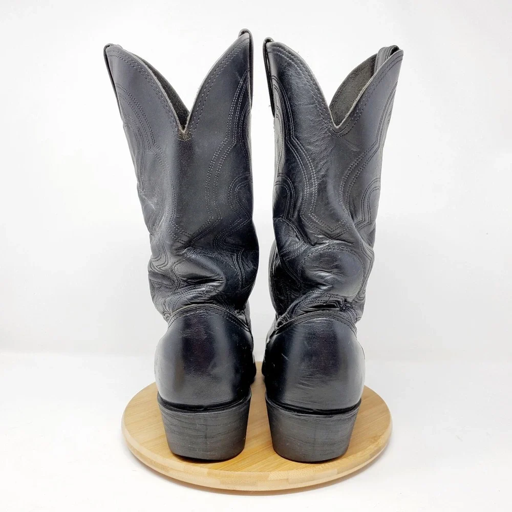 Durango | Shoes | Durango Boots 9 D Black Leather Cowboy Western Pull ...